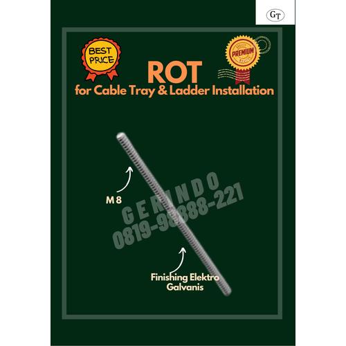 Jual Rod M8 - 100cm untuk pemasangan kabel tray/ ladder/duct - Jakarta ...