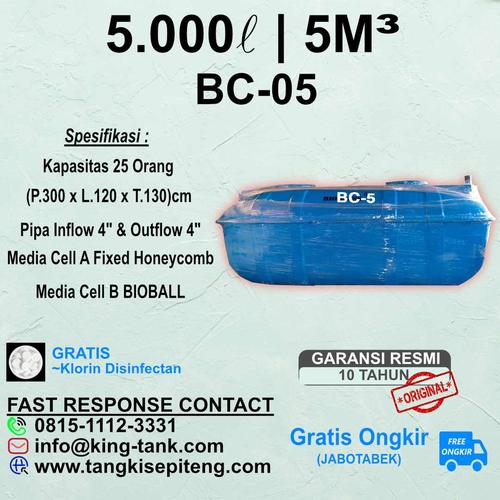Jual BIOTANK BIOTECH Anaerobic 5000L / 5m3 BIOFILL-BIOTECH-SEPTICTANK ...