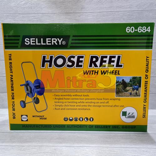 Jual Tempat Alat Gulungan Selang Air dengan Roda / Hose Reel SELLERY 60 ...