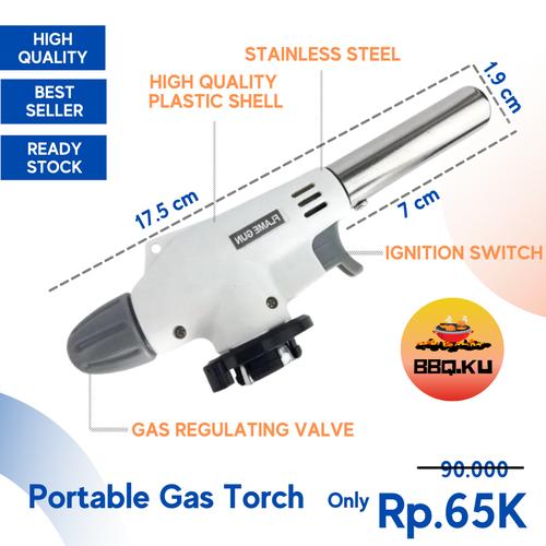 Jual Portable Gas Torch/Blow Torch/Flame Gun+Gas Hi Cook Original Api ...
