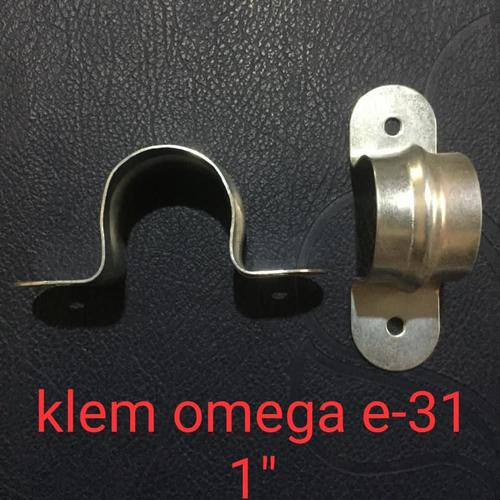 Jual klem omega 1 inch in / klem pipa 1 inch / klem tembok 1inch - Kab ...