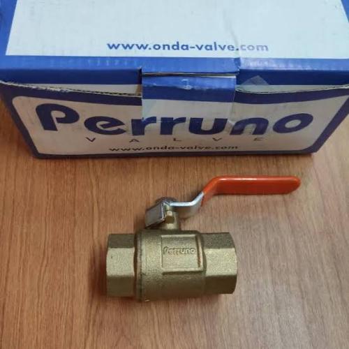 Jual Ball valve PERRUNO ukuran : 1/2" (inch), Stop kran bahan kuningan ...