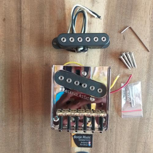 Jual Pickup Telecadter Set GnL Bridge Asat Classic Brass Sadle for ...