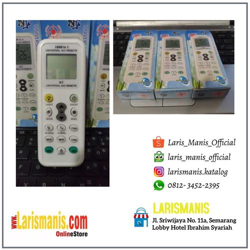 Jual Remote AC Universal / Multi 1000 in 1 Bisa Berbagai Merk Tanpa ...