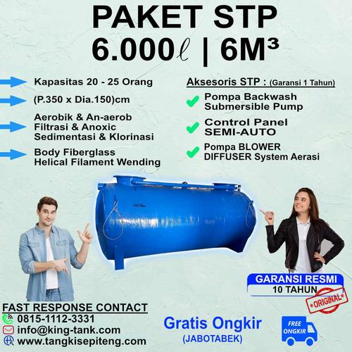 Jual PAKET TANGKI BIOTECH STP IPAL |6000L/6m3| BIOTANK-BIOFIL ...