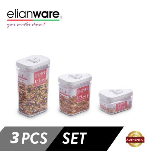 Jual Elianware Lid Lock Airtight Canister Food Storage Milk Container ...
