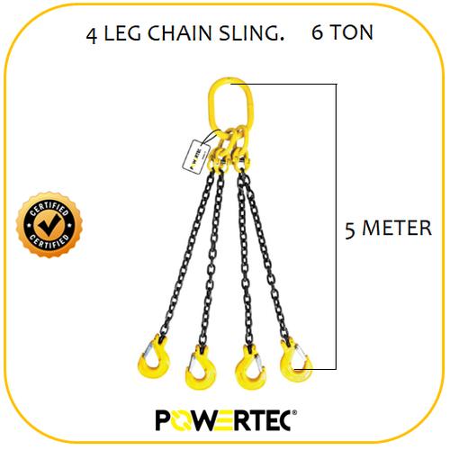 Jual 4 LEG CHAIN SLING. KAP 6 TON PANJANG 5 M ( RANTAI 4 KAKI ...