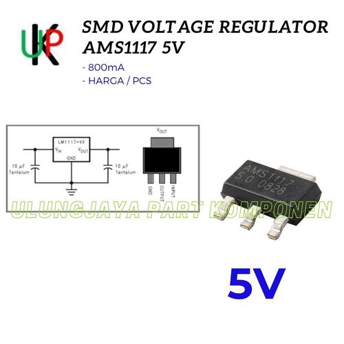 Jual ams1117 voltage regulator smd AMS1117 voltage regulator SMD 5V 5v - Kab. Bekasi - Ulungjaya ...