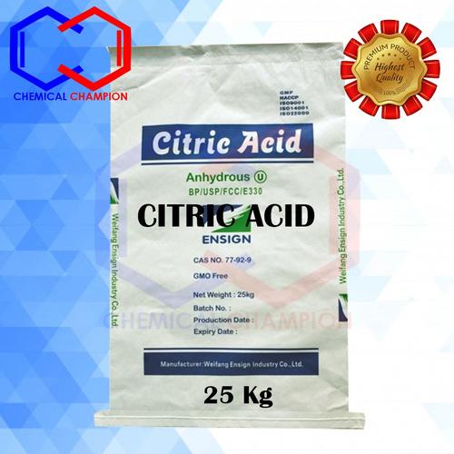 Jual Citric Acid ANHYDROUS / Asam Sitrat / Asam Citrun 25 Kg - FOOD ...