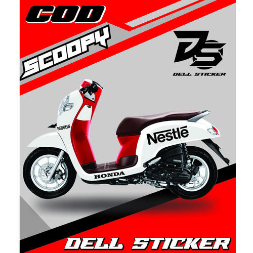 Jual stiker motor logo NESTLE / cutting sticker scoopy NESTLE / - Putih ...