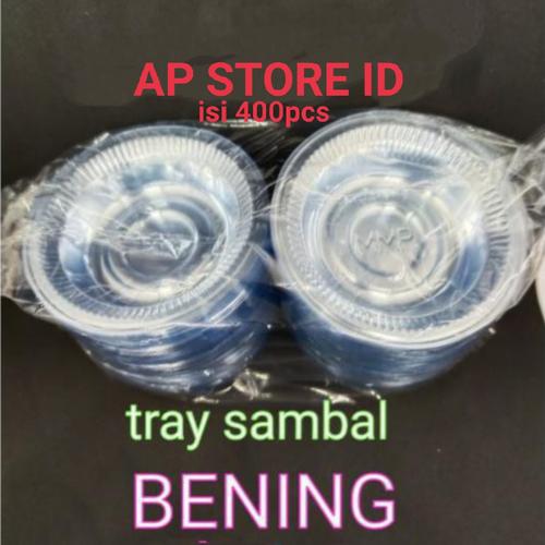 Jual isi 400pcs mika tray sambal bening / mika saos sambal - M Sambal ...