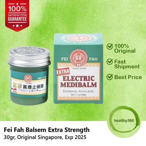 Promo Fei Fah Electric MediBalm Extra Strength Balsem 30g-Made in ...