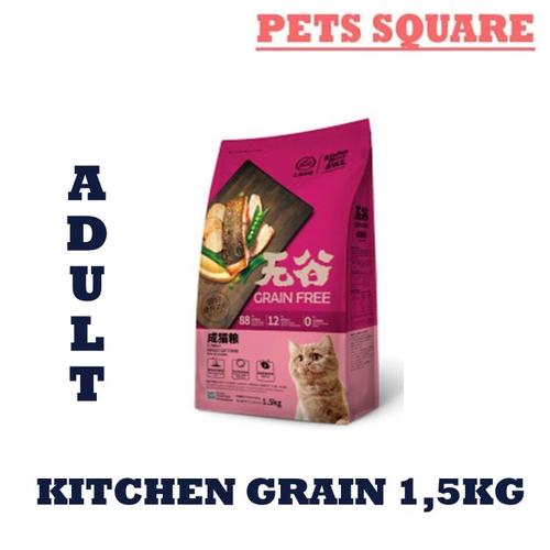 Jual KITCHEN FLAVOR - Premium Cat Food For Adult 1.5kg (Grab/Gosend ...