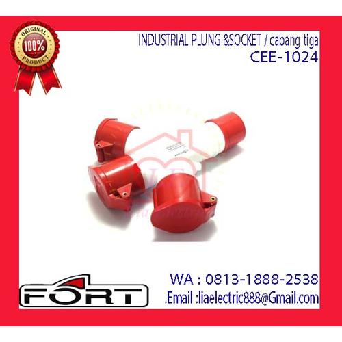 Jual Industrial Plug & Socket (Cabang 3) IP44 FORT / CEE-1024 / 4P 32A ...