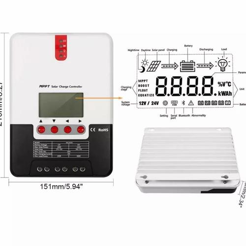 Jual SCC SRNE Solar Charge Controller Real MPPT 12V/24V 40A - Kab ...