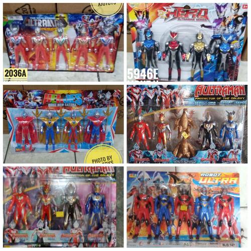 Jual MAINAN ANAK LAKI LAKI POPULER FIGUR ULTRAMAN SET NYALA LAMPU - JK ...