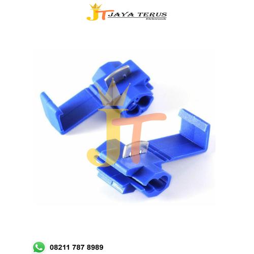 Jual Kabel Kupas Lipat Blue Scotch lock Quick Splice Wire Connector ...