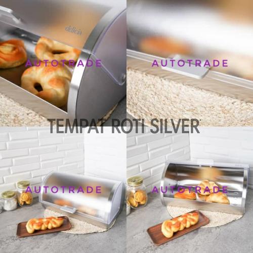 Jual DELICIA TEMPAT ROTI STAINLESS STEEL BREAD BOX KOTAK ROTI SERBAGUNA ...