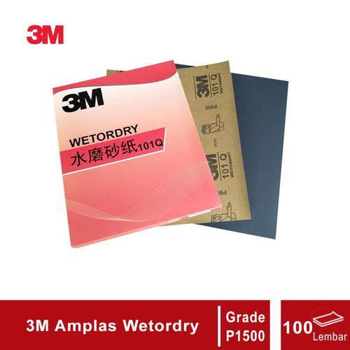 Promo 3M 101Q Amplas Waterproof Abrasive Paper - P1500 [11in x 9in ...
