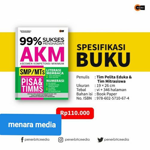 Jual BUKU AKM SMP, 99% SUKSES MENGHADAPI AKM SMP MTS, ORIGINAL - Kota ...