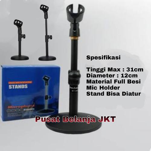 Jual TRIPOD MIC / STANDING MIC / STAND MIC MEJA PODIUM KAKI BULAT FULL ...