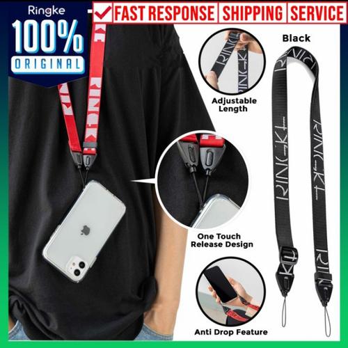 Jual Strap Tali Gantungan HP Ringke Shoulder Neck Lanyard Handphone ...