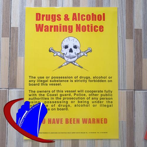 Jual Safety Poster Drugs & Alcohol Warning Notice Impa kode 331539 ...