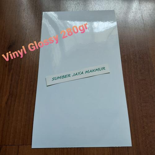 Jual Stiker Vinyl Putih Glossy - Stiker Label Produk - 16x33cm - Kab ...