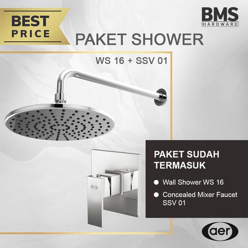Jual AER PAKET Wall Shower WS 16 + Kran Panas Dingin SSV 01 Shower Mandi - Jakarta Barat - BMS ...
