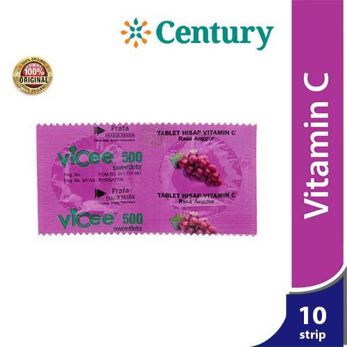 Promo VICEE RASA ANGGUR 2 TAB 50`S / VITAMIN C / TABLET HISAP - Jakarta ...