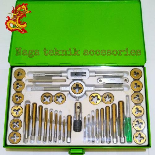 Jual TEKIRO - TAP AND DIES SET 40 PCS - ALAT SENAI DAN TAP ULIR BAUT ...