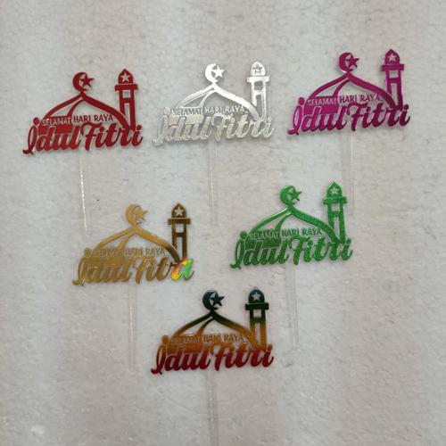 Jual Topper Lebaran / Topper Idul Fitri Bintang Masjid - Merah ...