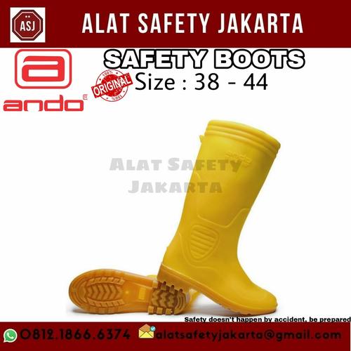 Jual Sepatu Boot Ando Warna Kuning / Safety Boot Ando - Jakarta Barat ...