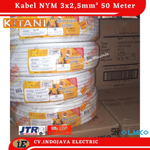 Jual Kabel listrik NYM 3x2,5 mm² Kitani Panjang Kabel 50 Meter - Kab ...