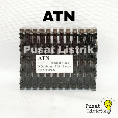 Jual Terminal Blok 10mm 10A Hitam ATN Sambungan Kabel Hitam 10mm ...