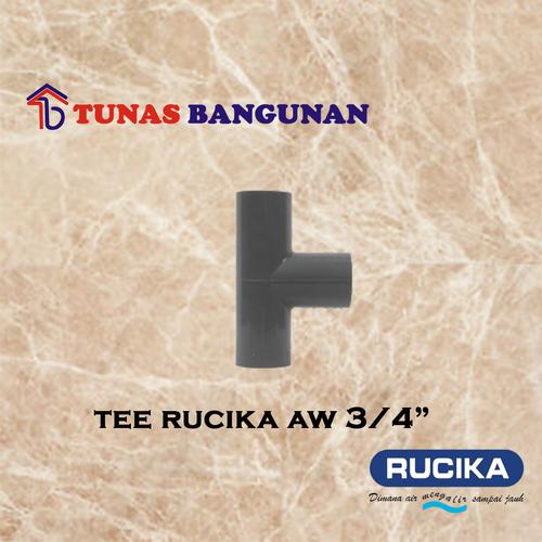 Jual Tee PVC AW 3/4 Inch Rucika Fitting PVC AW 3/4" Rucika - Kota ...