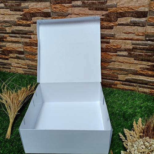 Jual Kotak Kue / Box Kue Custom 22x22x10cm Art Carton 310gsm atas bawah ...
