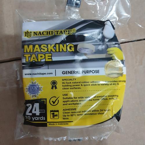 Jual masking tape nachi 24 mm / lakban / solasi kertas 1 inch - Kota ...