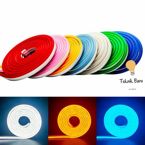 Jual Lampu LED Neon Flex LED Strip Flexible 5 Meter DC 12V IP65 ...