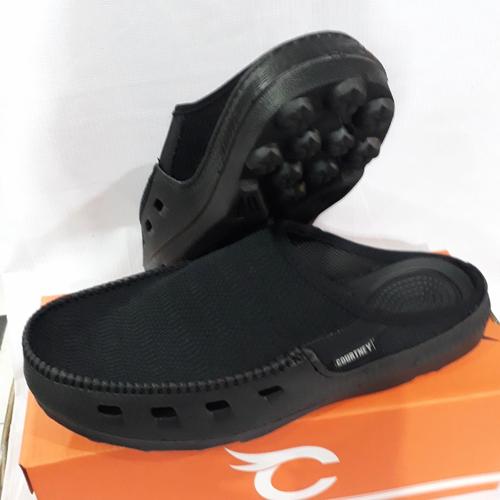 Jual sepatu sandal slop karet pria Courtney by ardiles original hitam ...