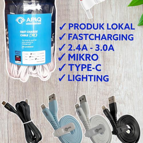 Jual Kabel Data Micro APIQ Original 2.4a Fast Charging Garansi 6 Bulan ...