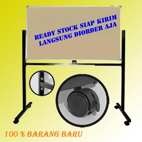 Jual Papan Mading - Softboard sakana uk 120x240 Standing kaki roda ...