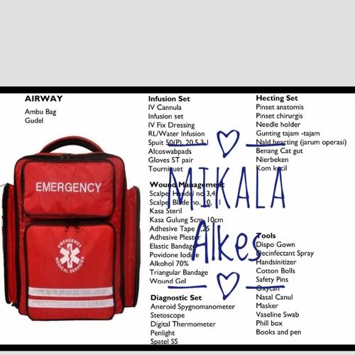 Jual tas emergency kit jumbo p3k - tas emergency set - Jakarta Timur ...