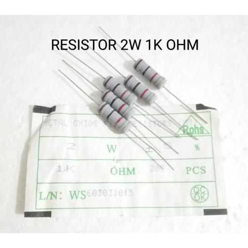 Jual RESISTOR 2 WATT 1K OHM 5% RESISTOR 2WATT 1K OHM RESISTOR 2W 1K OHM - Kab. Tangerang ...