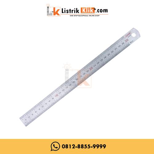Jual C-MART Penggaris Stainless Steel 30cm 60cm - Ruler 30 cm 60 cm CMART - Kab. Bekasi ...