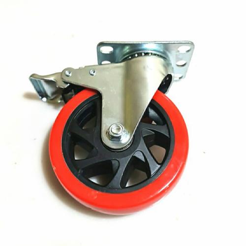 Jual Roda Polyurethane ukuran 4 inch kapasitas 110 kg roda 4" type ...