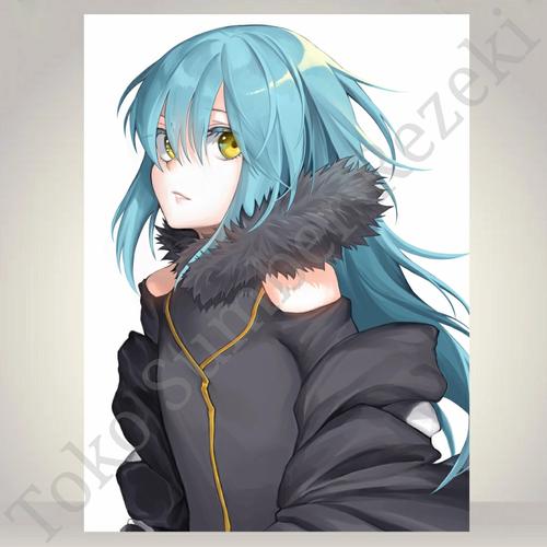 Jual Poster Figure Rimuru Tempest Slime Tensei Shitara Black 20×15 ...