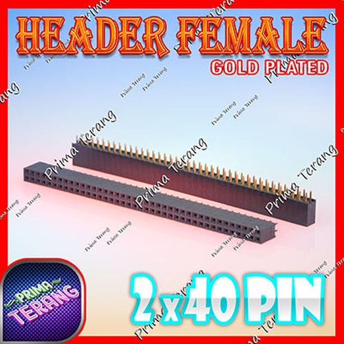 Jual Stackable Header 2x40 Pin Arduino 2 x 40P Double Row Female - Kota ...