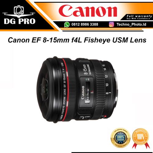 Jual Canon EF 8-15mm f4L Fisheye USM Lens Fish Eye DSLR Original Resmi ...