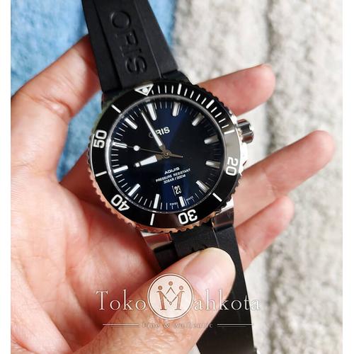 Jual Jam Oris Aquis Blue Dial 01 733 7730 4135 RS - Jakarta Barat ...